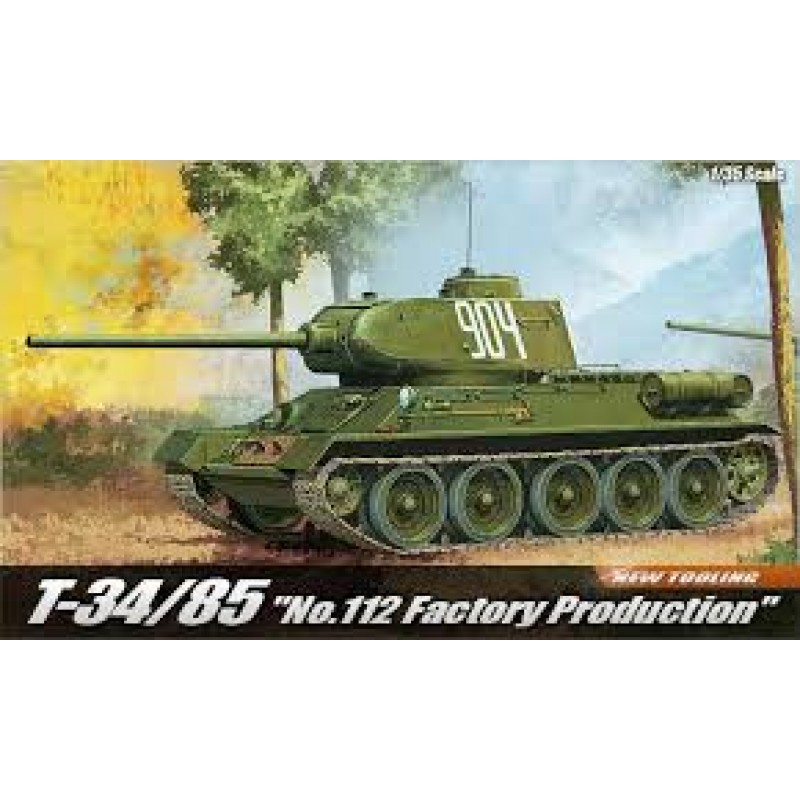 T-34/85 "112 FACTORY PRODUCTION" - Academy - Tanques e Outros - Militaria