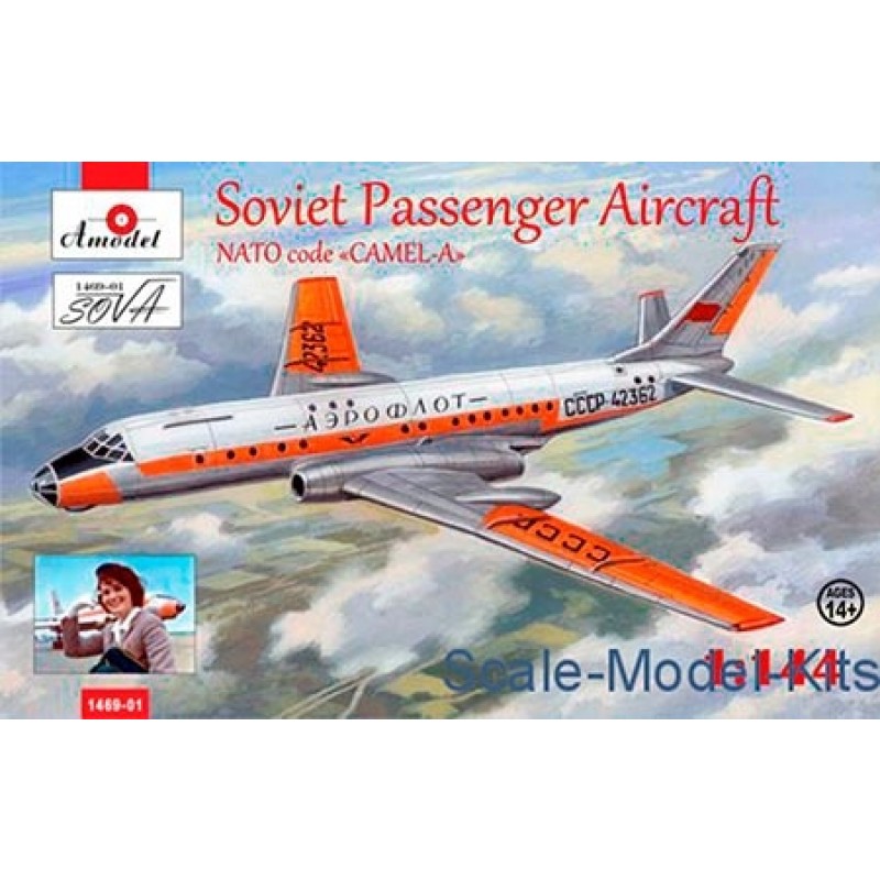 Tupolev Tu-104 A2 Soviet airliner - 1/144