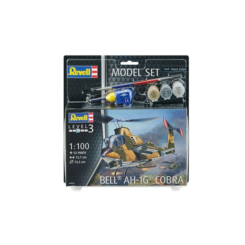 Model Set Bell AH-1G Cobra - 1/100 - Helicoptero militar - Helicopteros