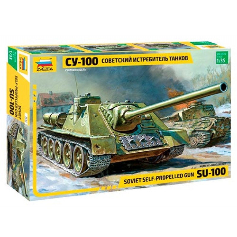 Soviet Self-Propelled Gun Su-100 - 1/35 - Tanques e Outros - Militaria
