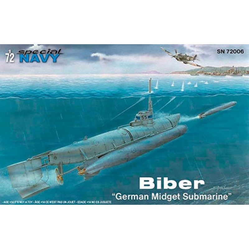 Biber German Midget Submarine - 1/72