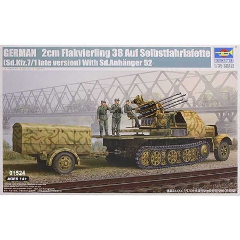 German 2cm Flakvierling 38 auf Selbstfahrlafette (Sd.Kfz.7/1 Late ...