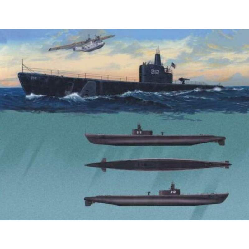 Submarino USS Gato SS-212 1944 - 1/144 - Embarcações - Militaria